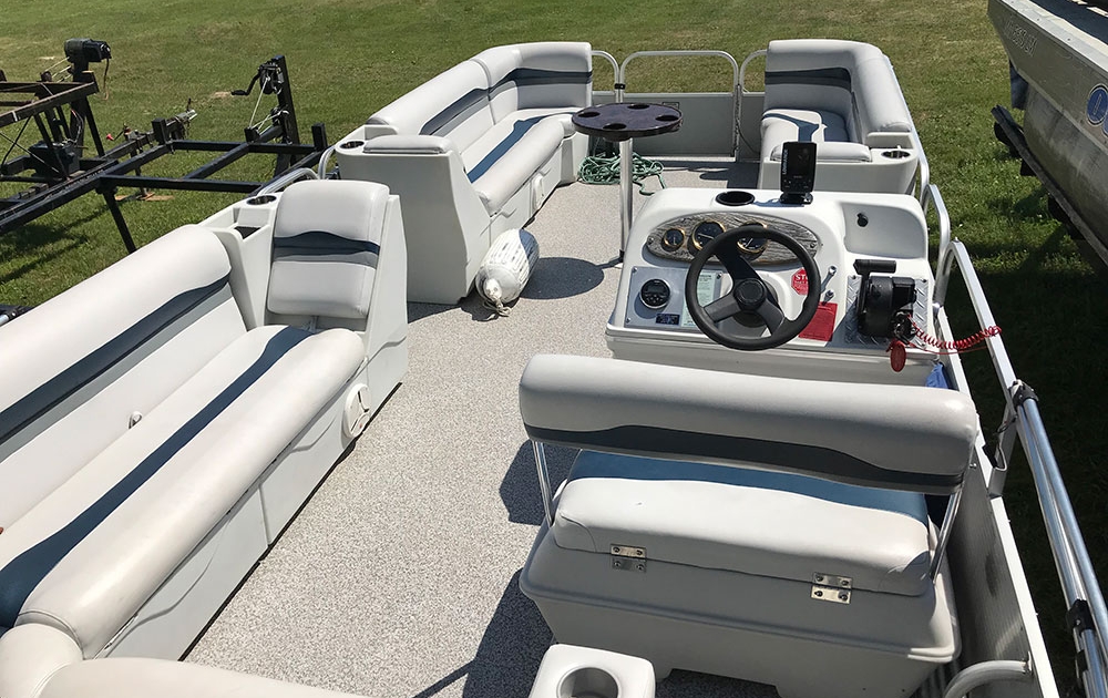 24′ Party Barge – Olds Pontoon Rental & Storage